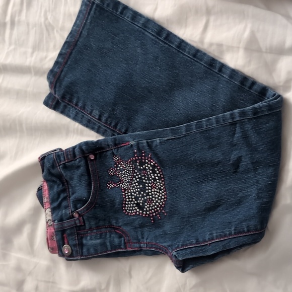 Hello Kitty | Bottoms | Hello Kitty Flare Bottom Jeans | Poshmark